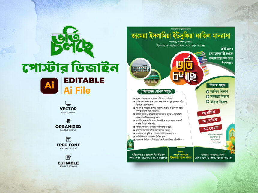 Admission is going on Poster Design - Tech Aminul 450