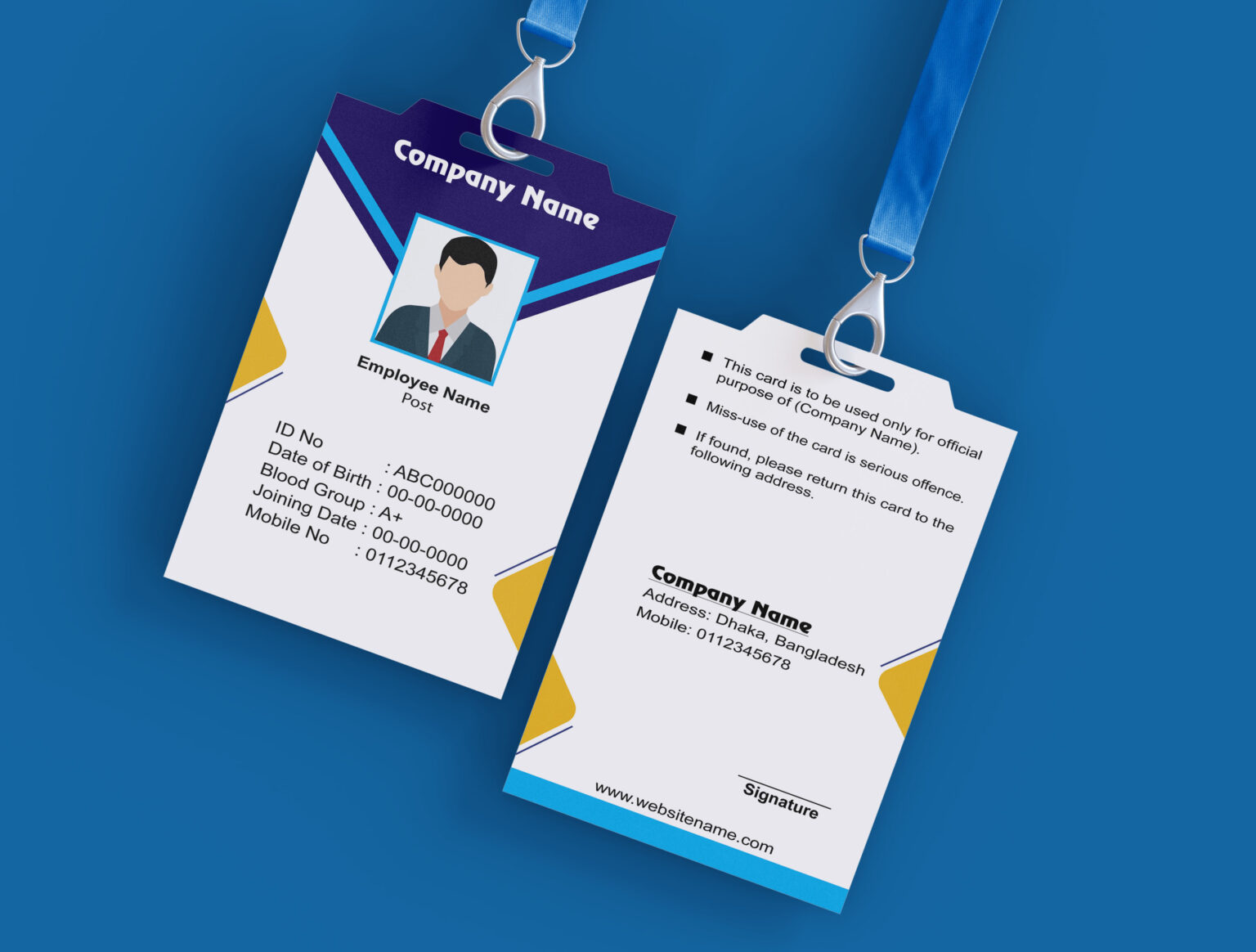 Official Identity Card Design - Tech Aminul 450